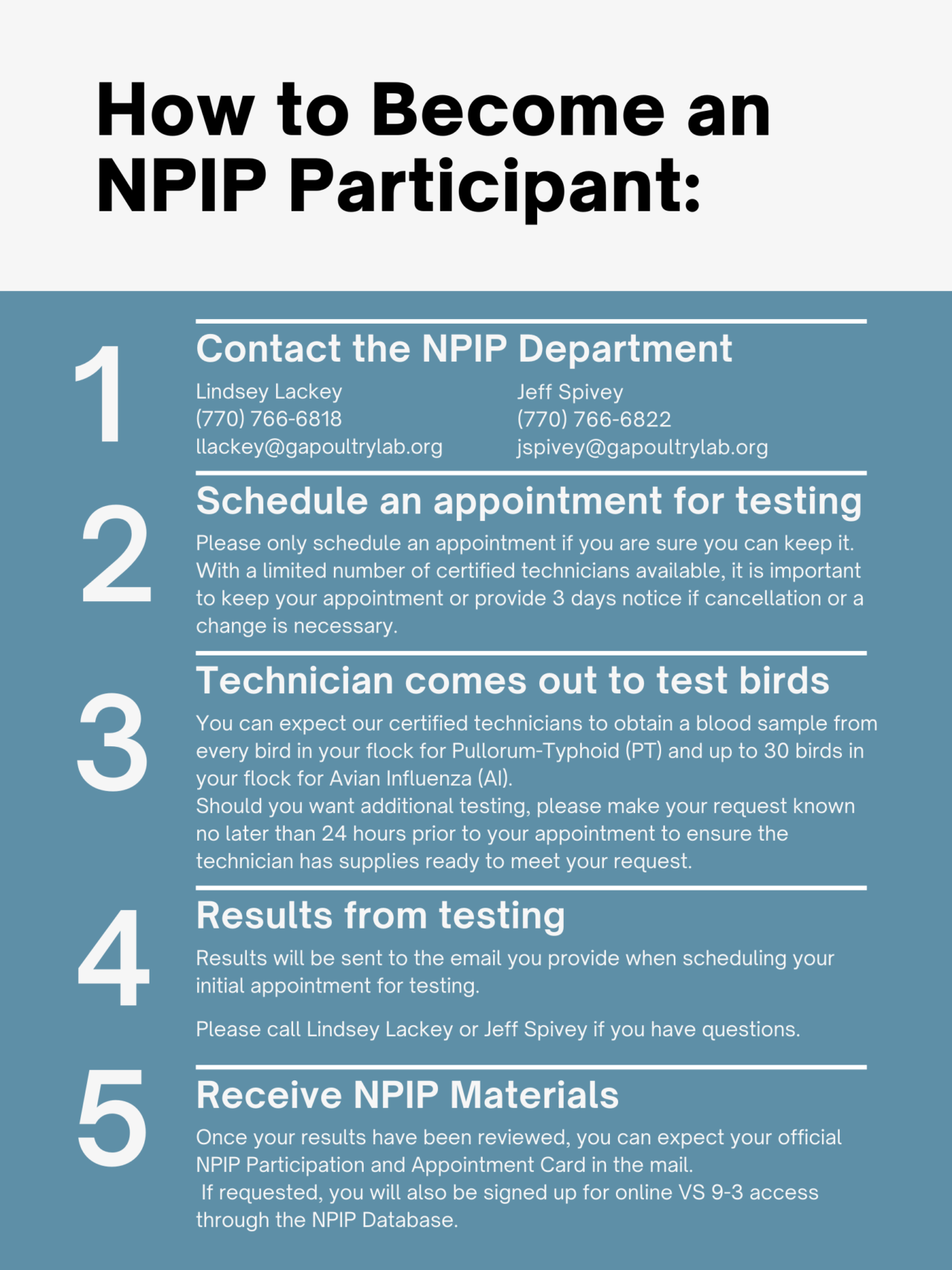 NPIP For Backyard Flocks | Georgia Poultry Laboratory Network