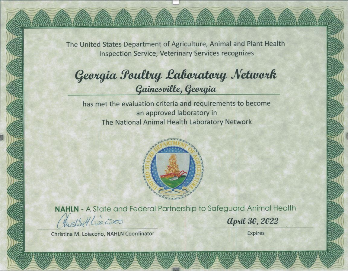 About Us | Georgia Poultry Laboratory Network