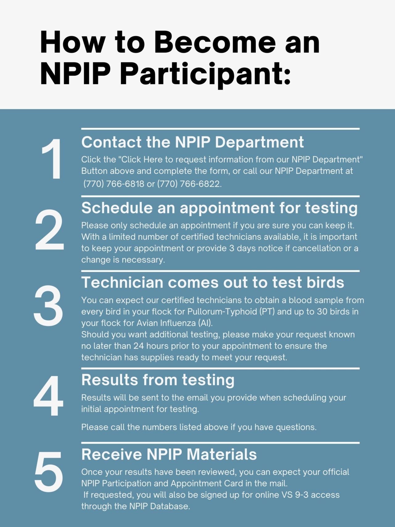 NPIP For Backyard Flocks | Georgia Poultry Laboratory Network